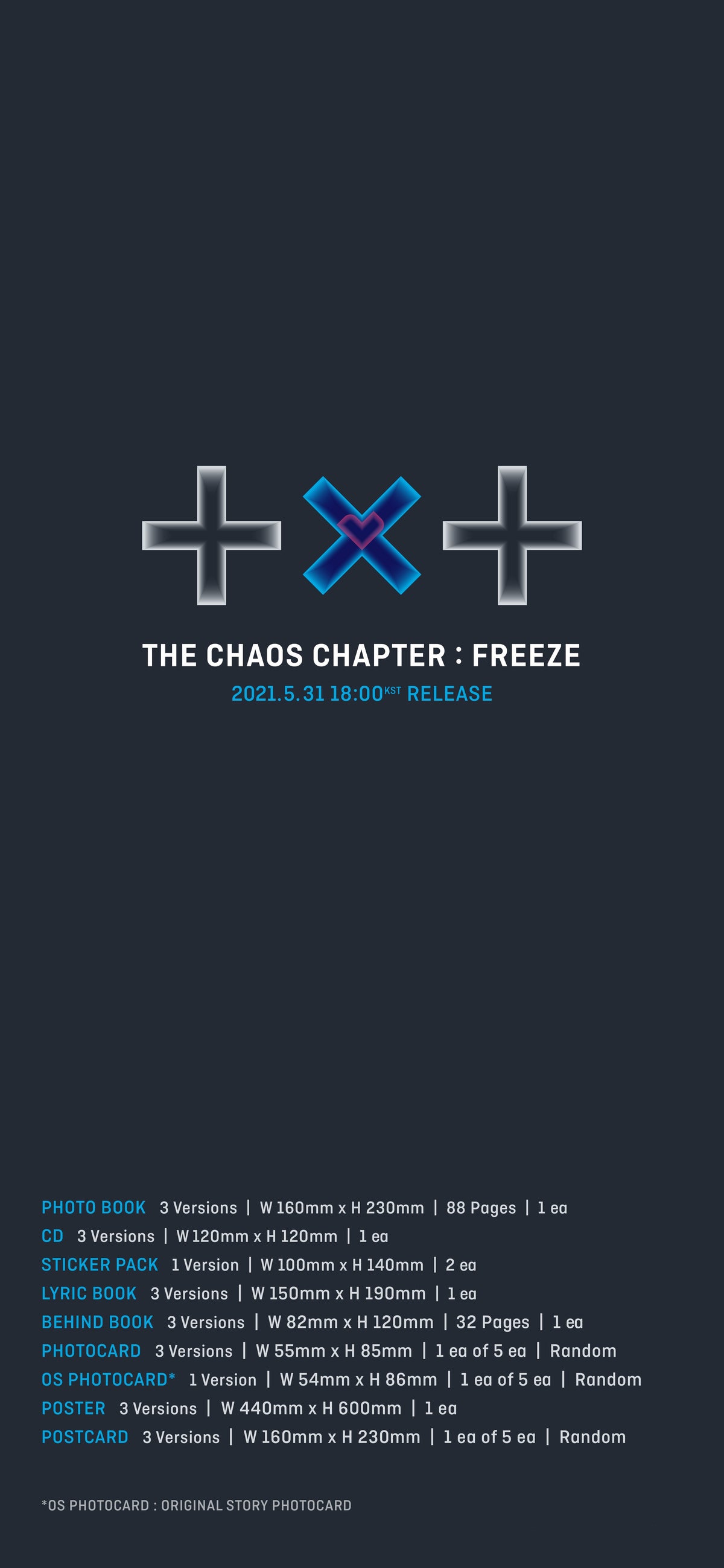 The Chaos Chapter: FREEZE Boy Version - TXT Official Store