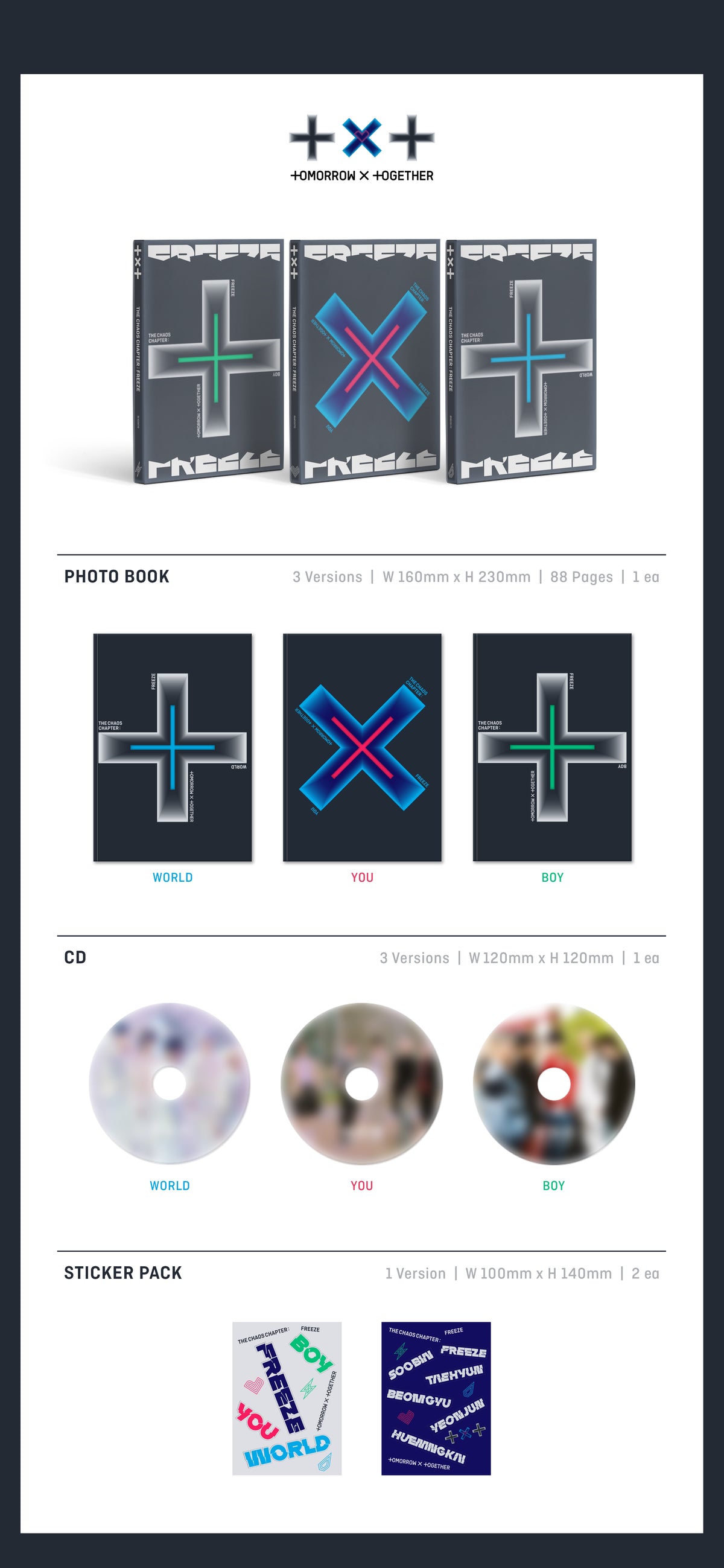 The Chaos Chapter: FREEZE World Version - TXT Official Store